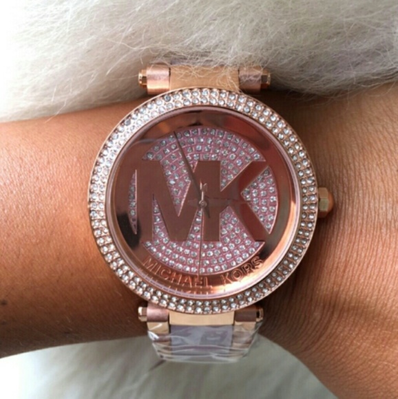 Michael Kors | Accessories | Brand New Michael Kors Crystal Logo Lady ...